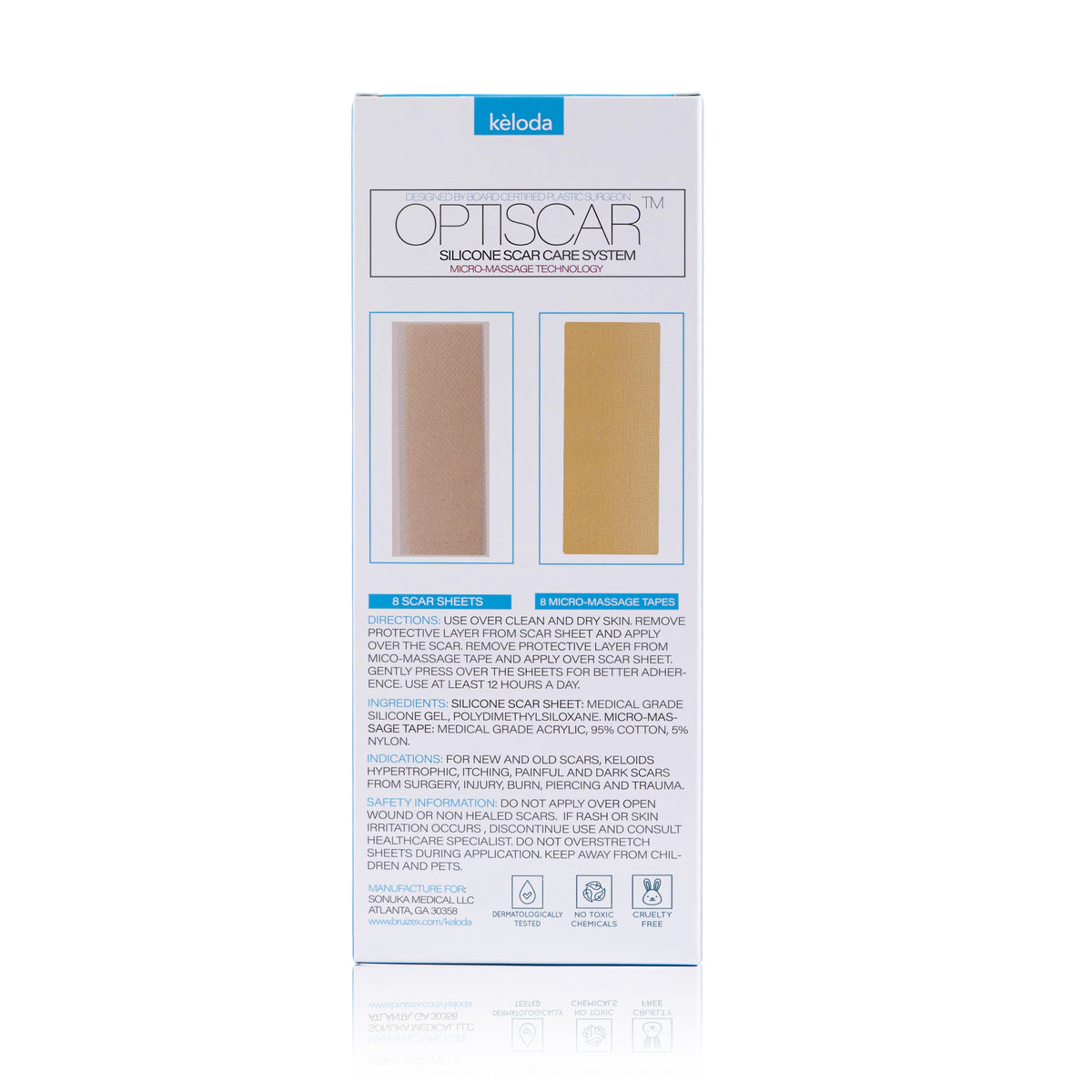 Scar Removal Silicone Sheets with Scar Massage Tape: 10 Units – Bruizex